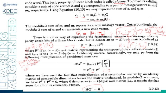 Linear Block code.pdf | Programming Languages | Computing