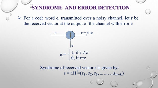 Linear Block Coding Pptx Programming Languages Computing