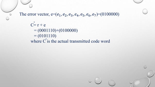 Linear Block Coding Pptx Programming Languages Computing