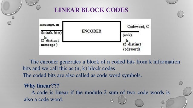 Linear Block Coding