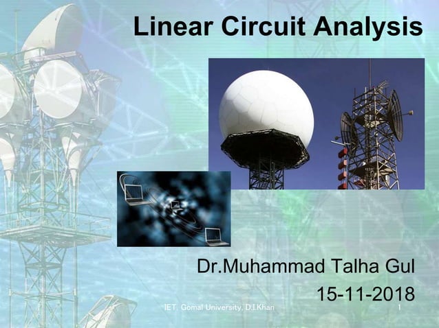 Linear circuit analysis 1 | PPTX