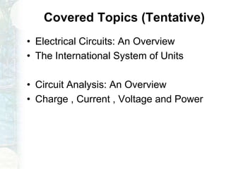 Linear circuit analysis 1 | PPTX