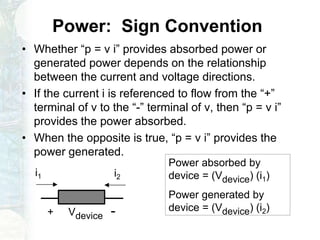 Linear circuit analysis 1 | PPTX