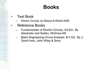 Linear circuit analysis 1 | PPTX