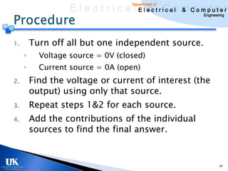 Linear circuit and superposition | PPTX