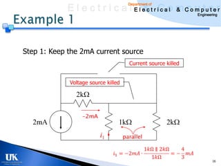 Linear circuit and superposition | PPTX