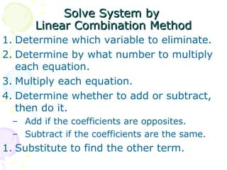 Linear combination | PPT