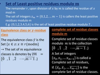 Linear Congruences, reduced residue systems.pptx