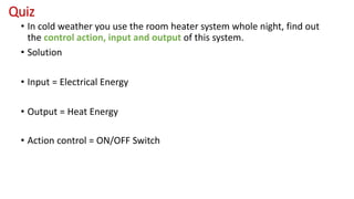 Linear control system Open loop & Close loop Systems | PPTX