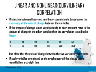 Linear correlation | PPTX | Physics | Science