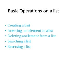 Linear data structure concepts | PPTX