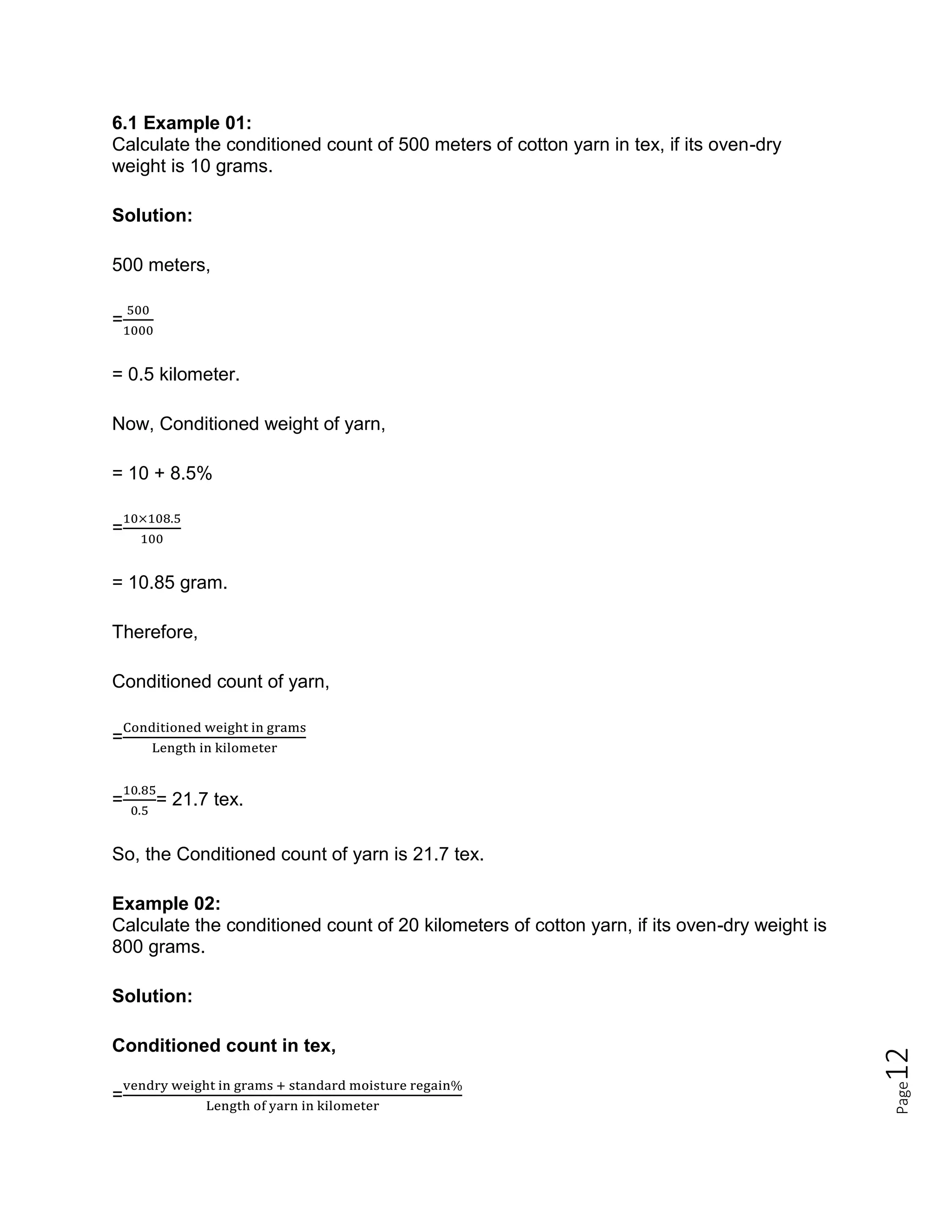 "Yarn linear density measurement and its significance" | PDF