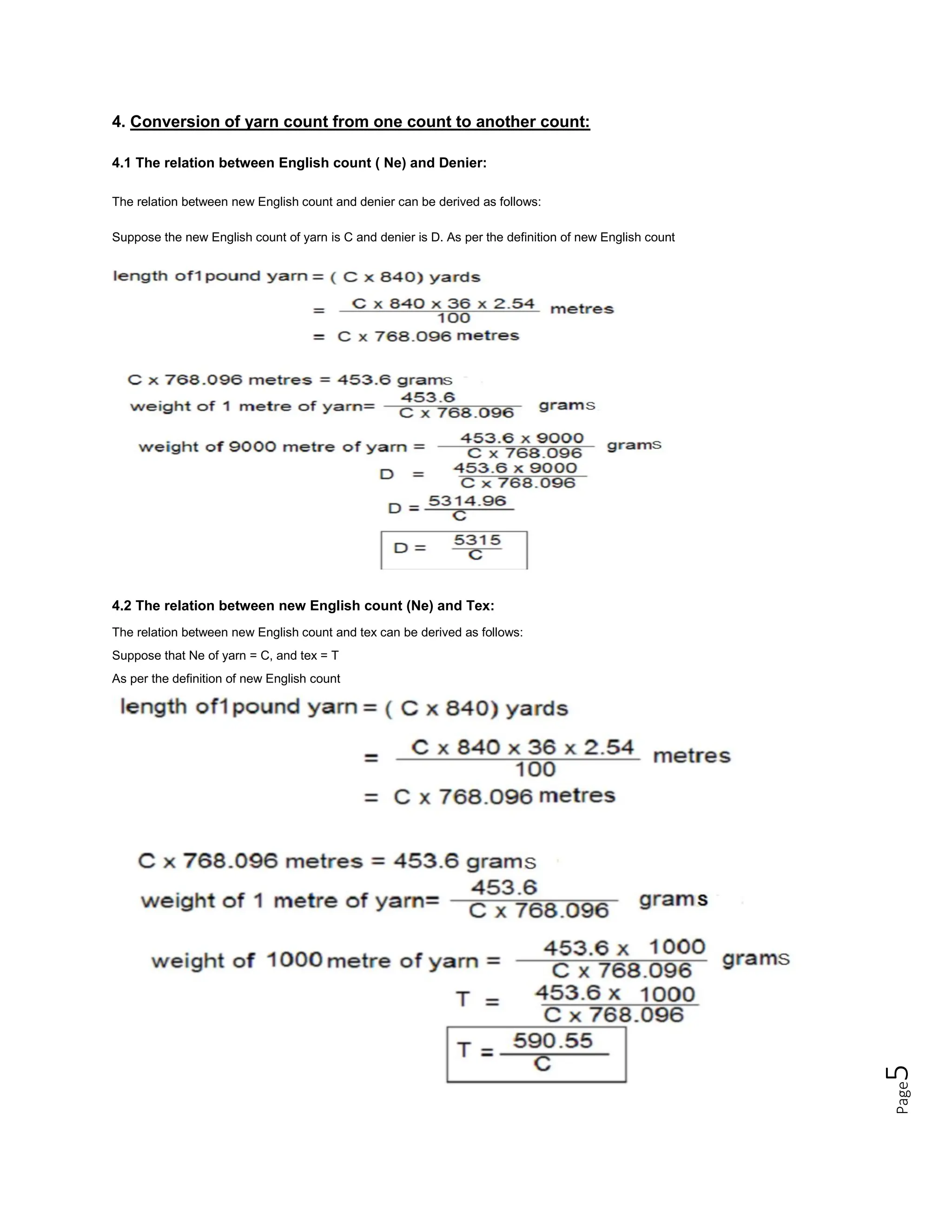 "Yarn linear density measurement and its significance" | PDF