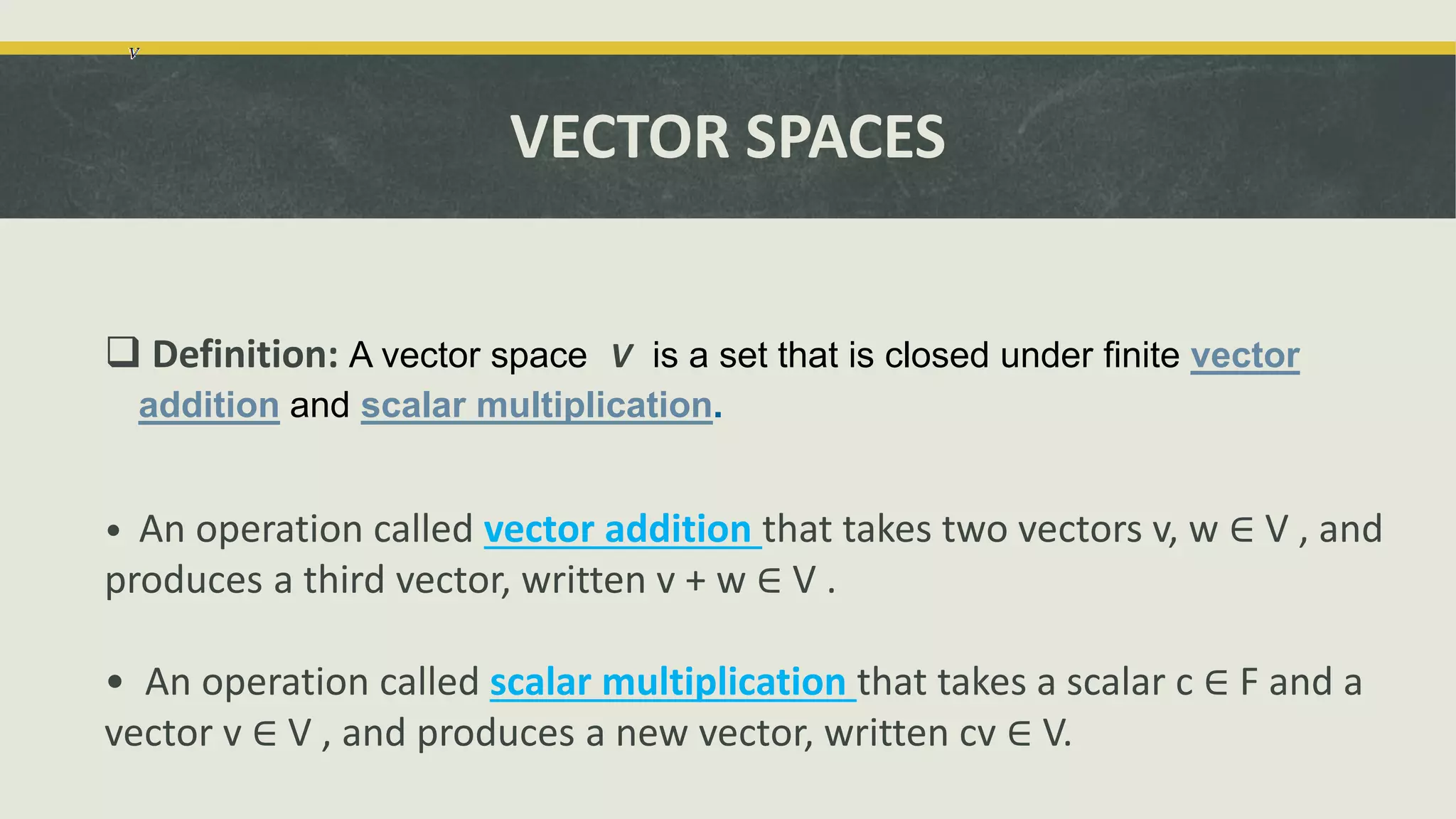 Linear dependence & independence vectors | PPTX