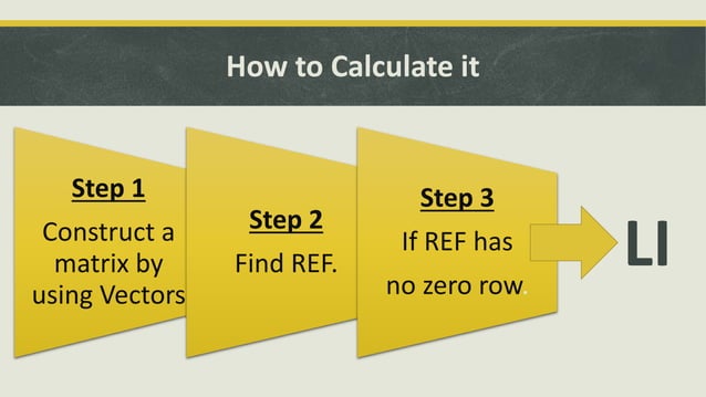 Linear dependence & independence vectors | PPTX | Programming Languages | Computing