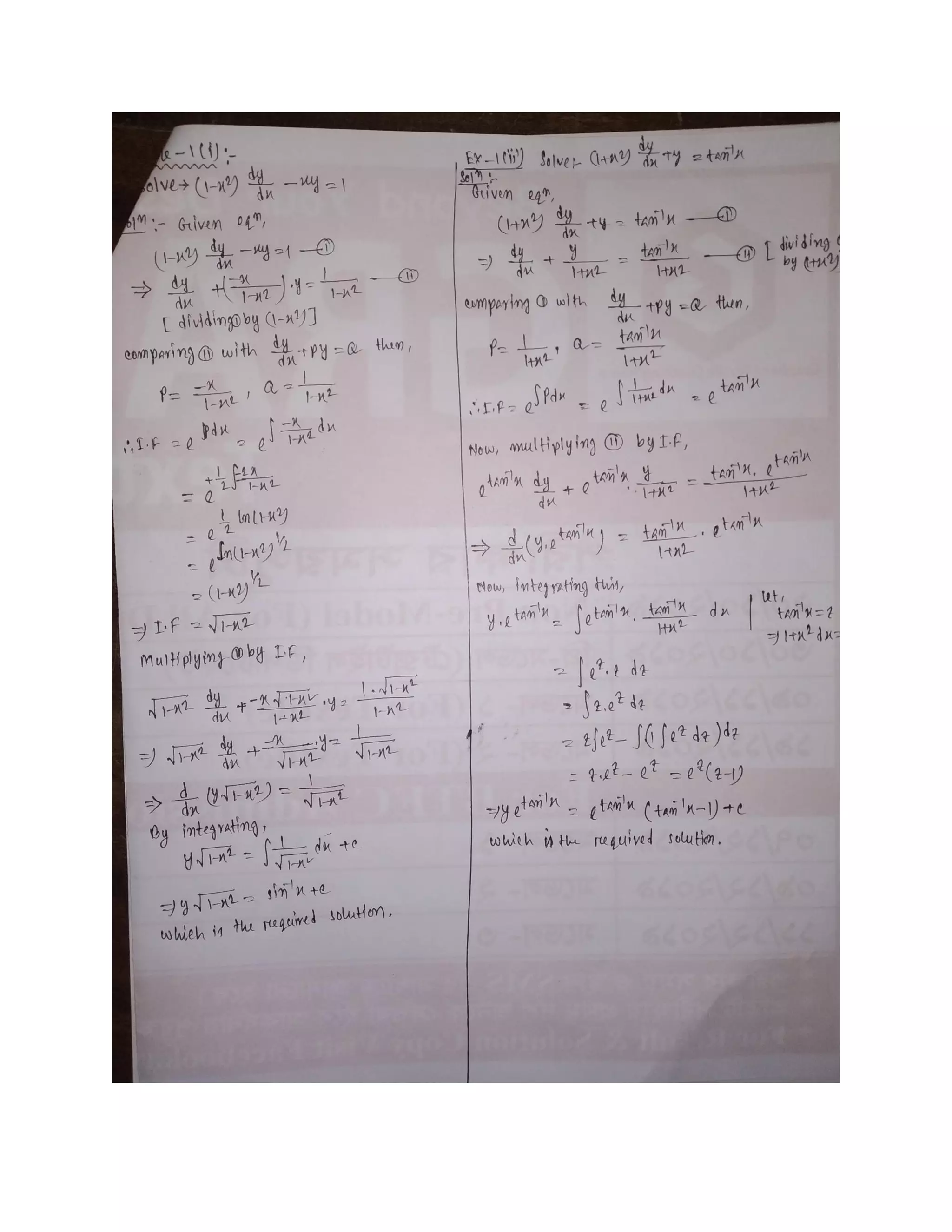 Linear differential eqn | PDF