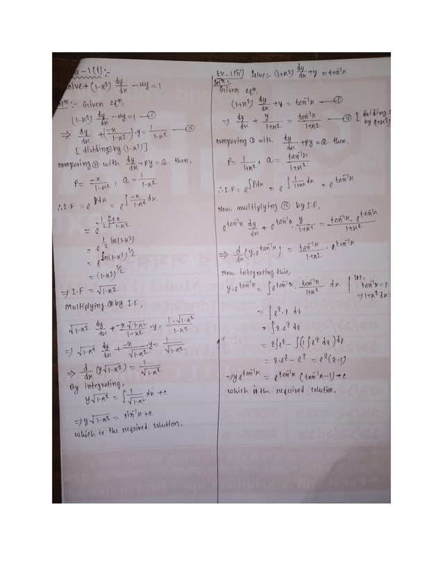 Linear differential eqn | PDF