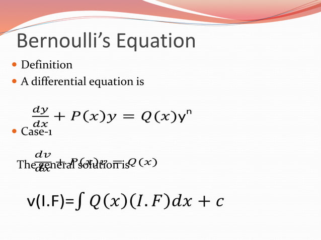 Linear differential equation | PPTX