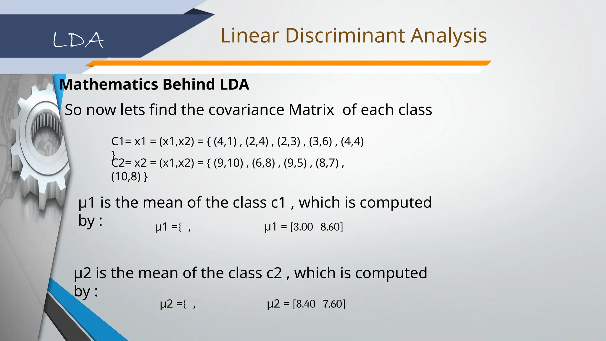 Linear Discriminant Analysis of machine learning.pptx