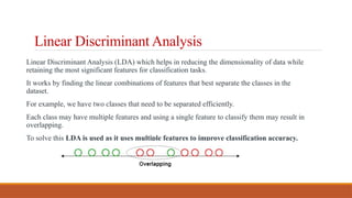 Linear Discriminant Analysis in Machine Learning | PPTX