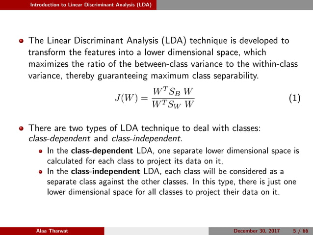 Linear discriminant analysis: an overview | PDF | Technology & Computing