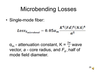 Linear effects in optical fibers | PPT