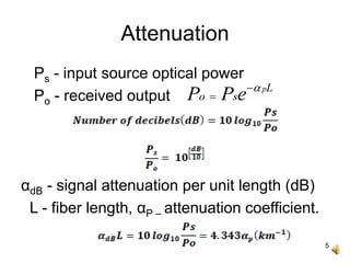 Linear effects in optical fibers | PPT