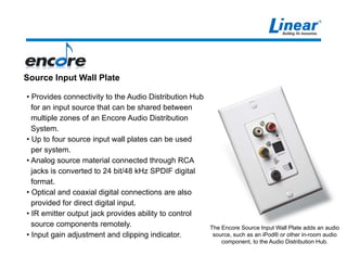 Linear Encore - Digital Audio Distribution System | PDF