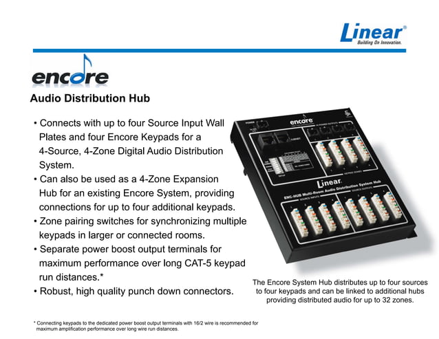 Linear Encore - Digital Audio Distribution System | PDF