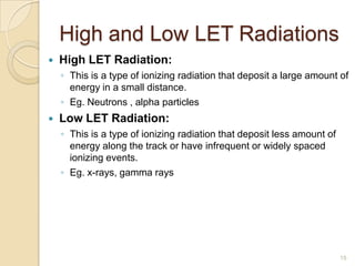 Linear energy transfer | PPTX