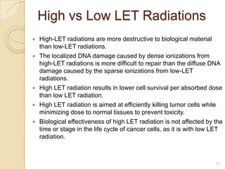 Linear energy transfer | PPTX