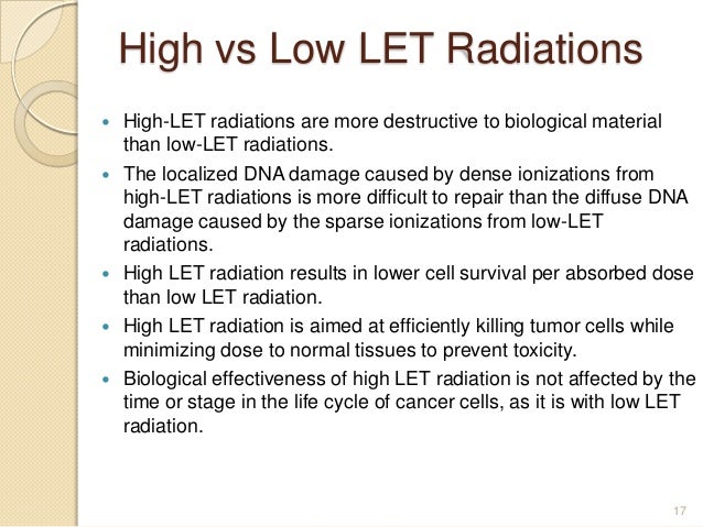 Linear energy transfer