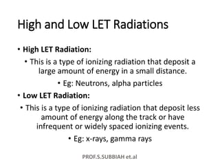 Linear energy transfer and Radiation fractionation | PPTX