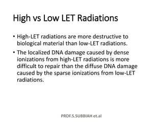 Linear energy transfer and Radiation fractionation | PPT