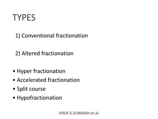 Linear energy transfer and Radiation fractionation | PPTX