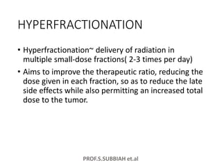 Linear energy transfer and Radiation fractionation | PPTX