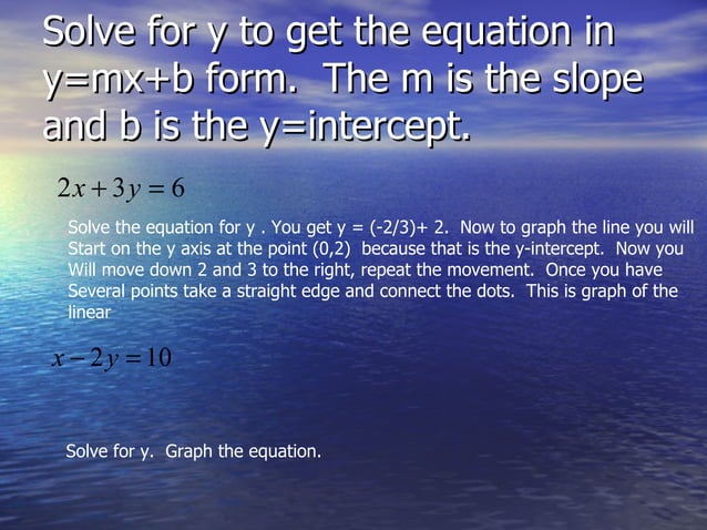 Linear equation | PPT