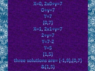 Linear equation | PPT