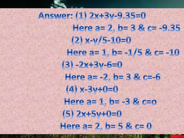 Linear Equation Ppt 5908