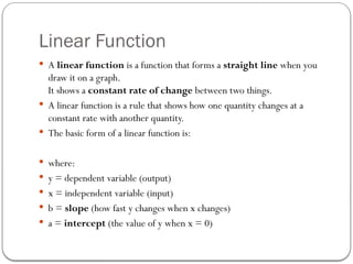 linear equation 1 models' analysis examples | PPTX