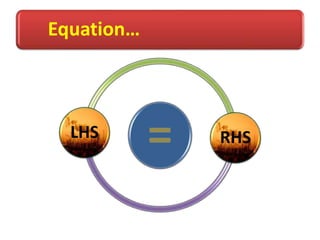 Linear equation class 8 by siddhartha kumar panda | PPTX