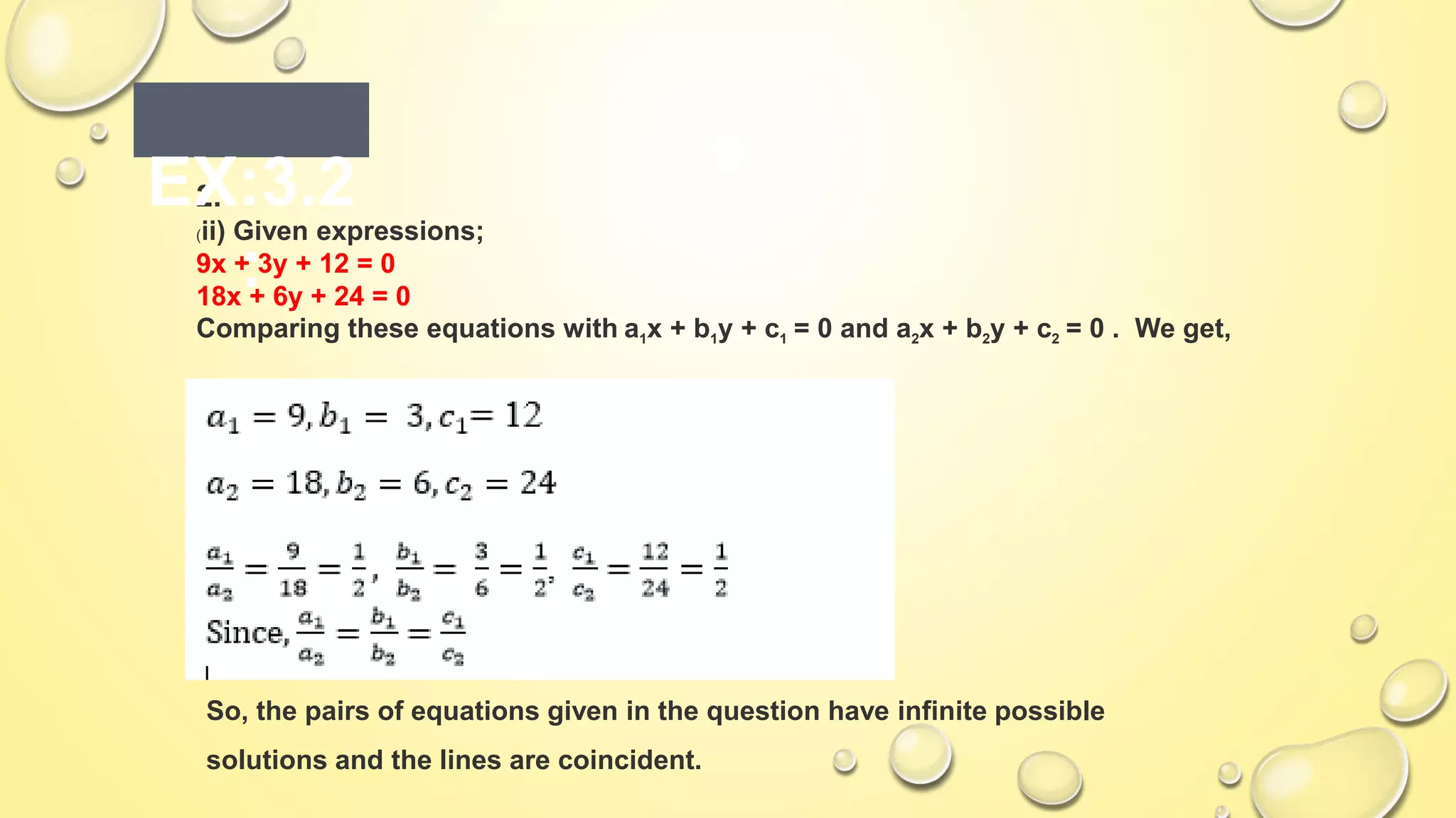 Linear equation in 2 variable class 10 | PPT