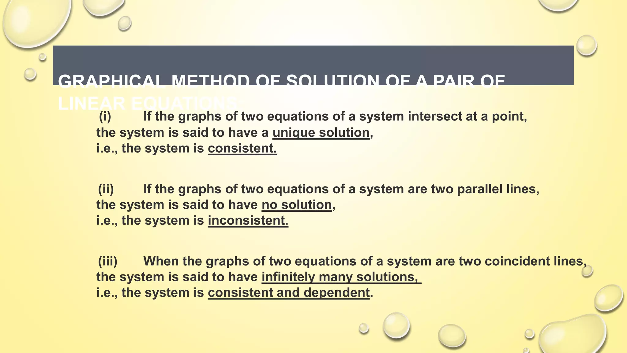 Linear equation in 2 variable class 10 | PPT