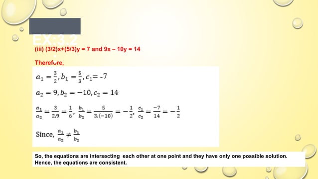 Linear equation in 2 variable class 10 | PPT