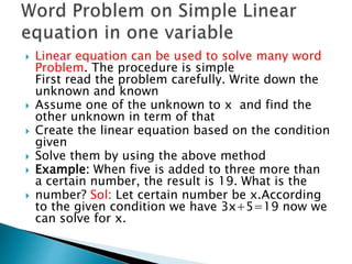 linear equation in one variable class 8.pptx