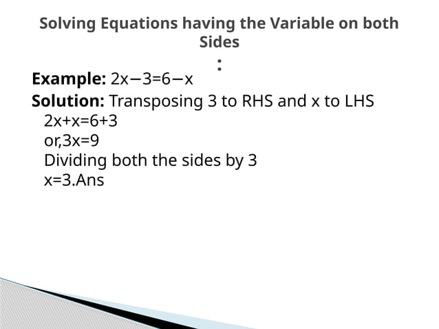 linear equation in one variable class 8.pptx