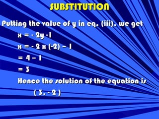 Linear equation in two variable | PPT