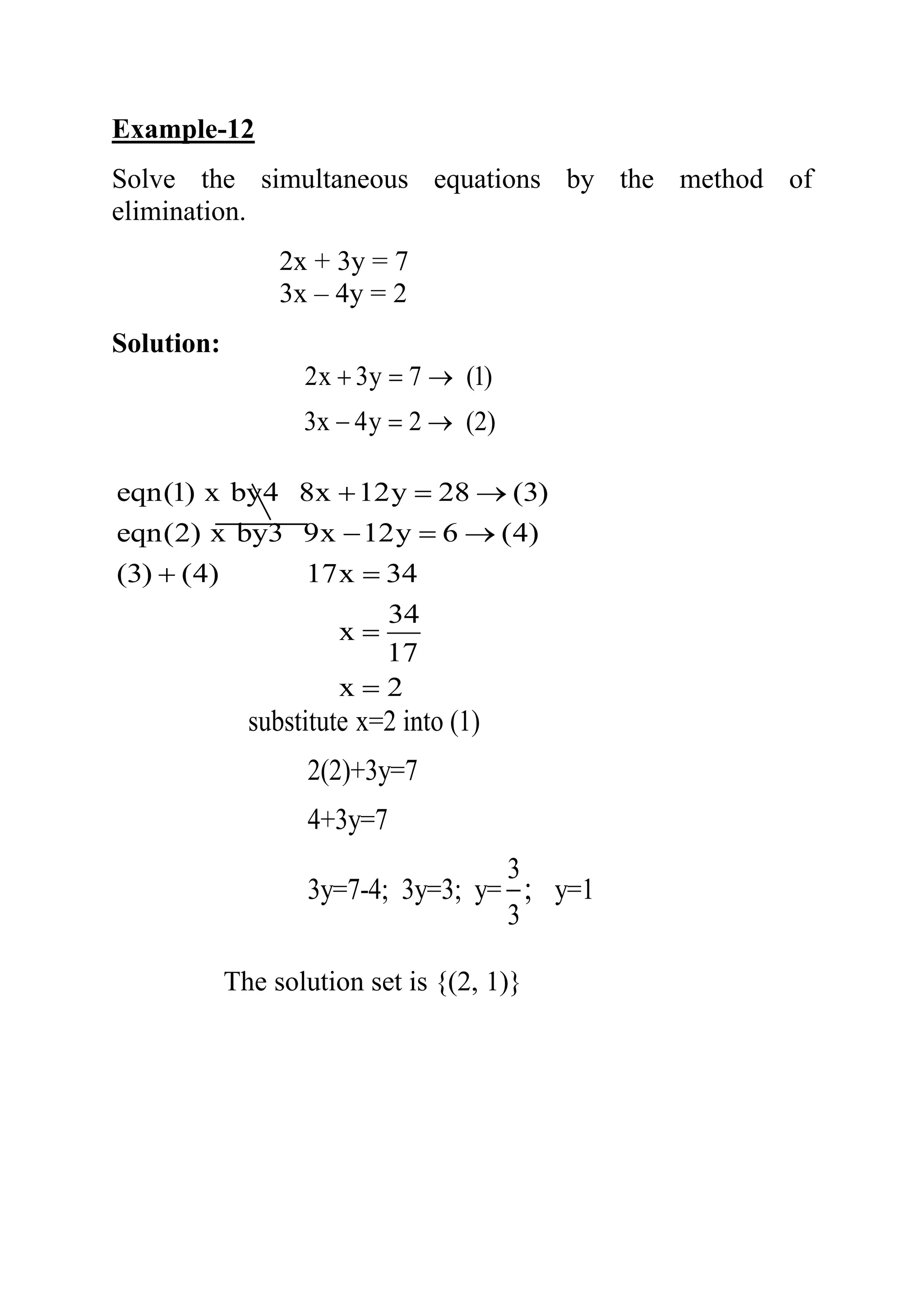 Linear equation in two variable | PDF