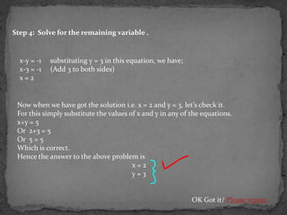 Linear equation in two variables | PPT