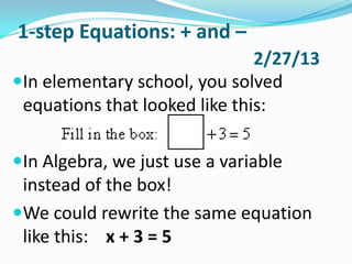 Linear equations | PPTX